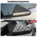 Cybertruck Side Mirror Cover Futuristic Horn-Style Rearview Mirror Cap ...
