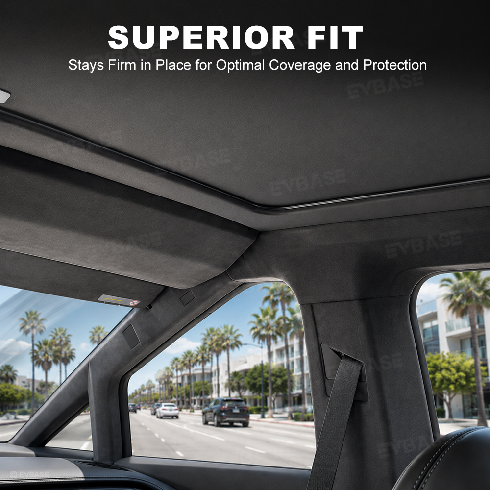 Cybertruck Sunshade Retractable Glass Roof Sunshade with Roll Fabric S ...