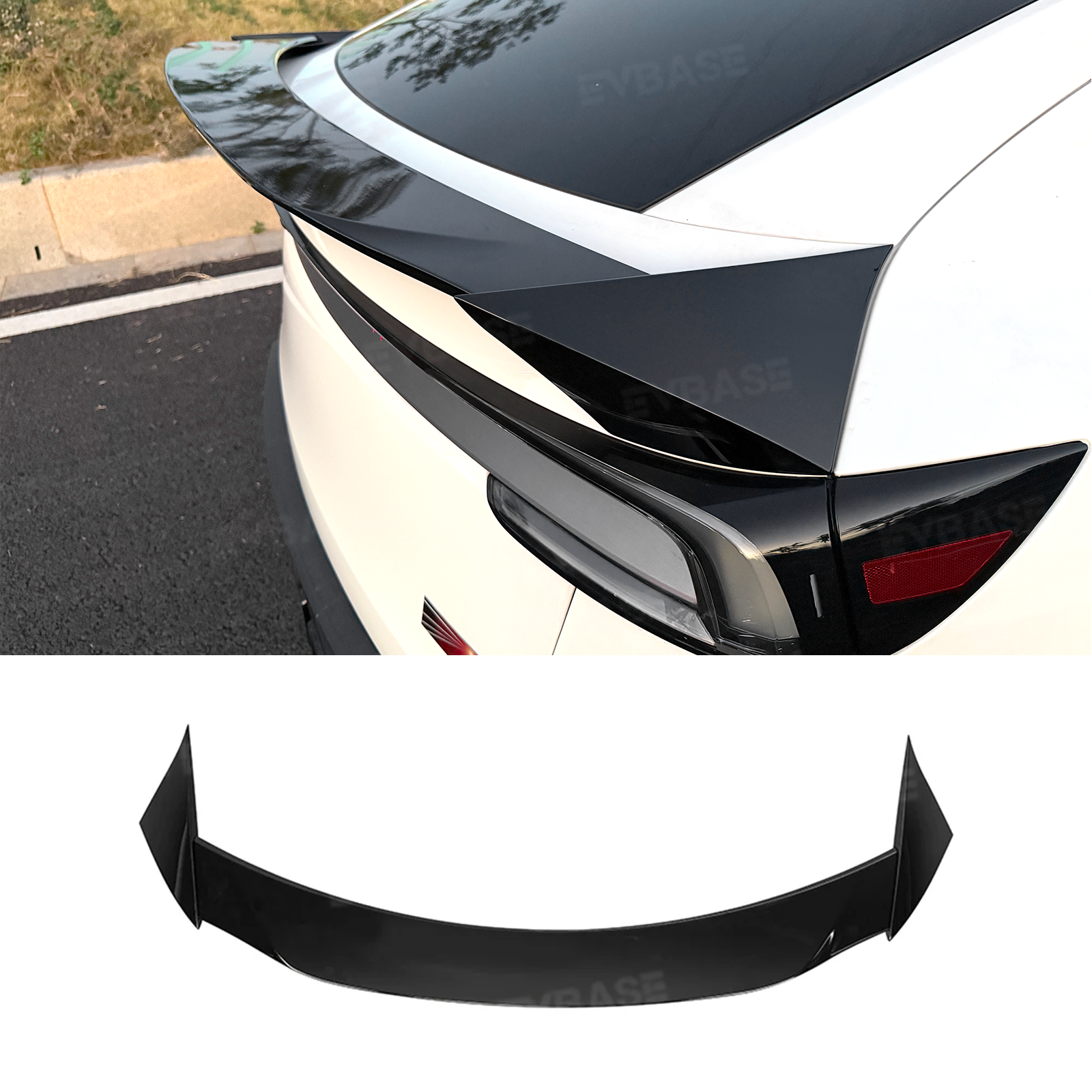 Model Y Juniper Rear Spoiler Performance Style Glossy Black Trunk Lip ...
