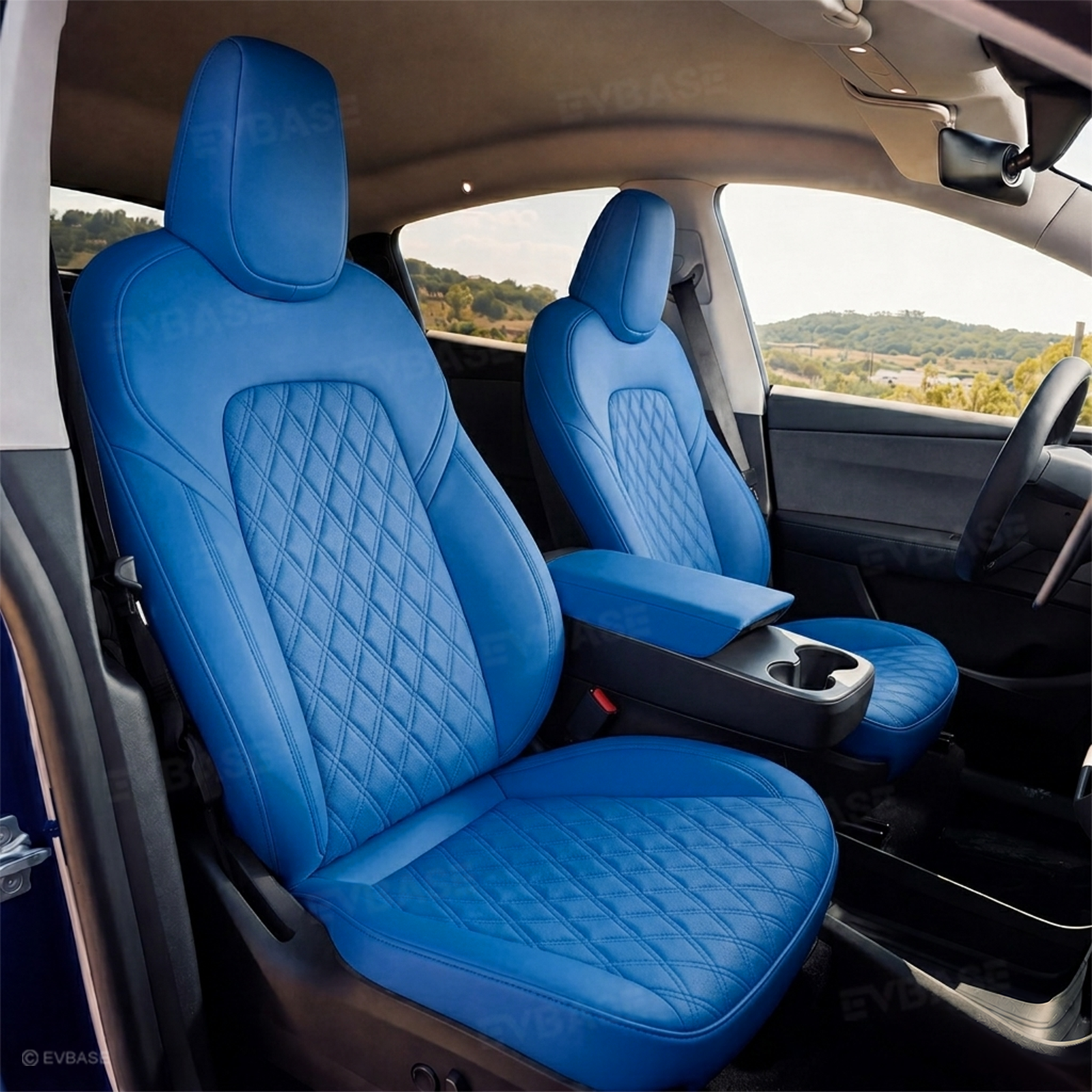 Model Y Juniper Seat Covers NAPPA Leather Seat Protector with Double-S ...
