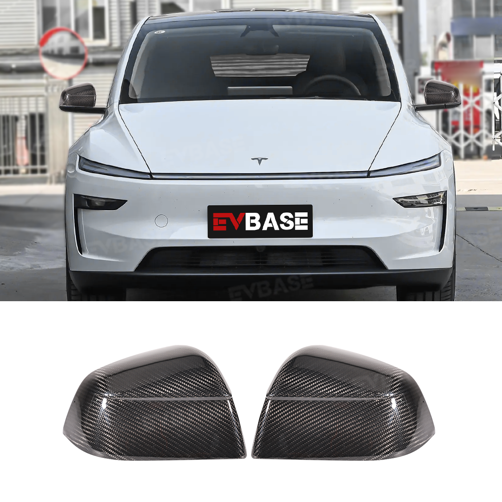 Tesla Side Mirror Covers for Model Y Juniper Real Carbon Fiber Side Vi ...