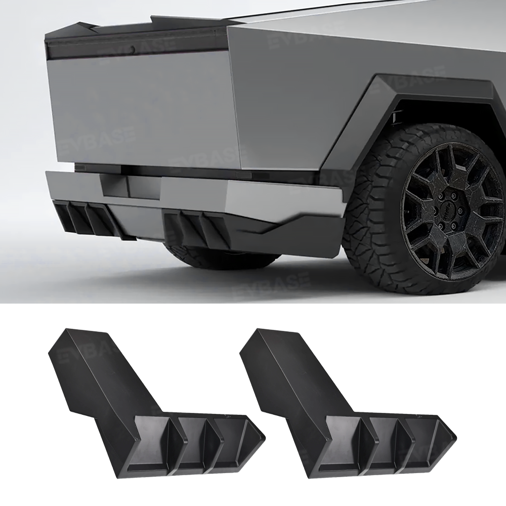 Cybertruck Rear Diffuser ABS Rear Bumper Lip Side Splitter Extension f ...
