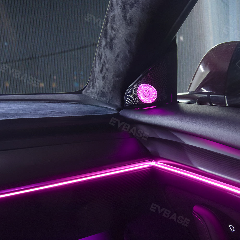 EVBASE Tesla Model 3/Y Laser Engraved Streamer Ambient Lighting Upgrad ...