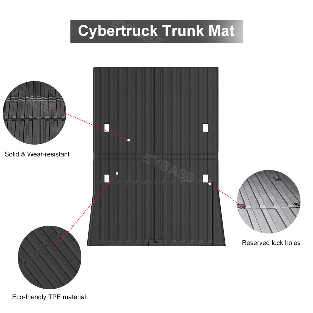 Tesla Cybertruck Frunk Truck Bed Mat Cargo Liner All Weather Rugged Li ...