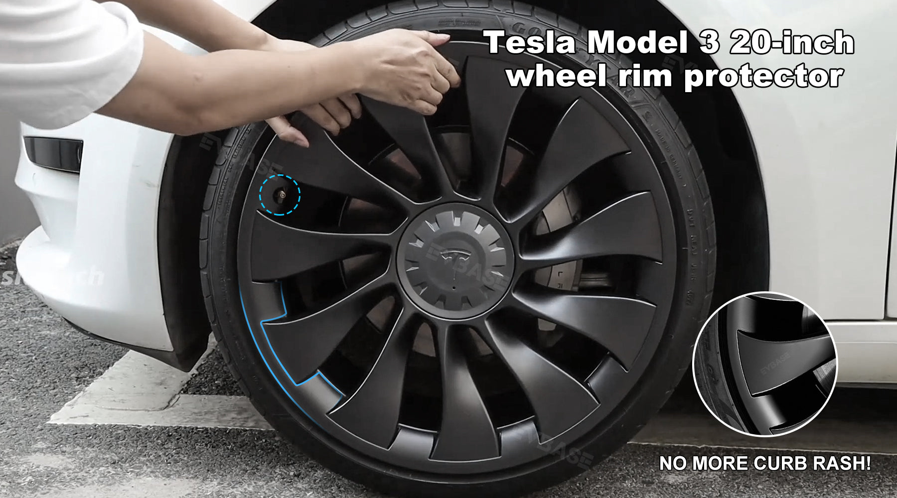 Tesla Model 3 Wheel Rim Protector 20 Inch Rimcase Rim Guard Wheel Curb ...