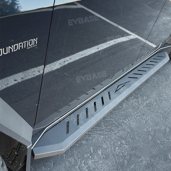 EVBASE Tesla Cybertruck Running Boards Gen 3.0 Steel Side Steps Nerf ...