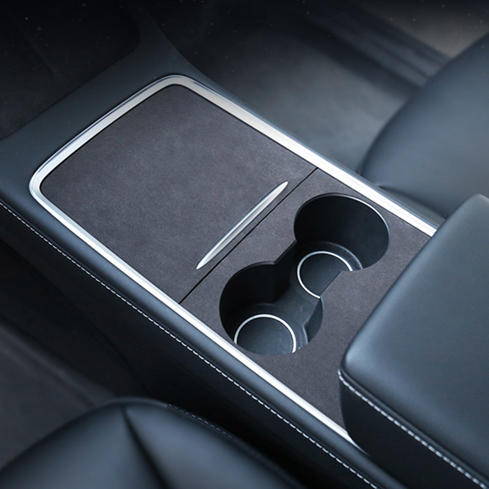 Tesla Model 3 Y Suede Center Console Wrap Protector Sticker - EVBASE ...