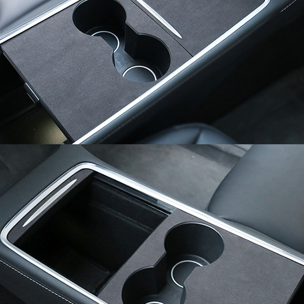 Tesla Model 3 Y Suede Center Console Wrap Protector Sticker - EVBASE ...