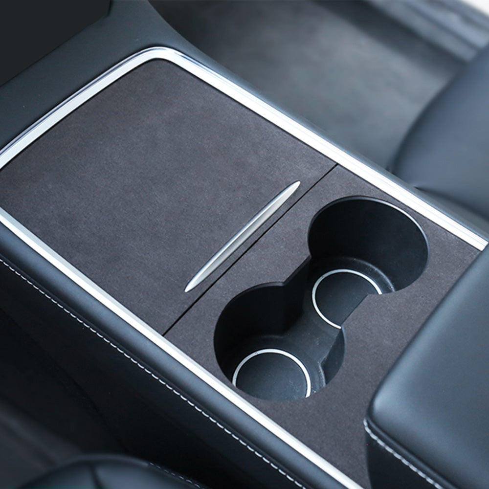 Tesla Model 3 Y Suede Center Console Wrap Protector Sticker - EVBASE ...